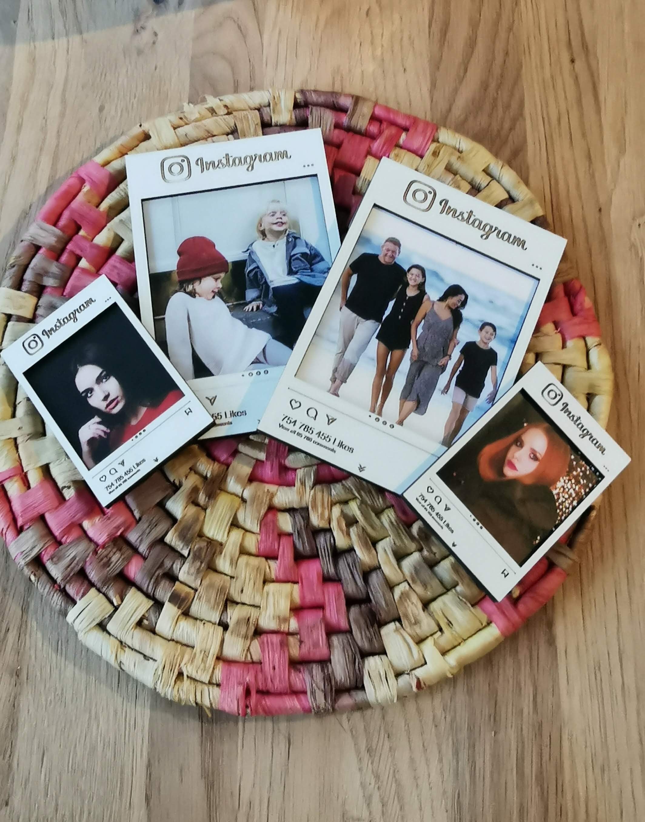 Instagram Photo Frame Fridge Magnet SVG Vector File for Laser Cutter ...