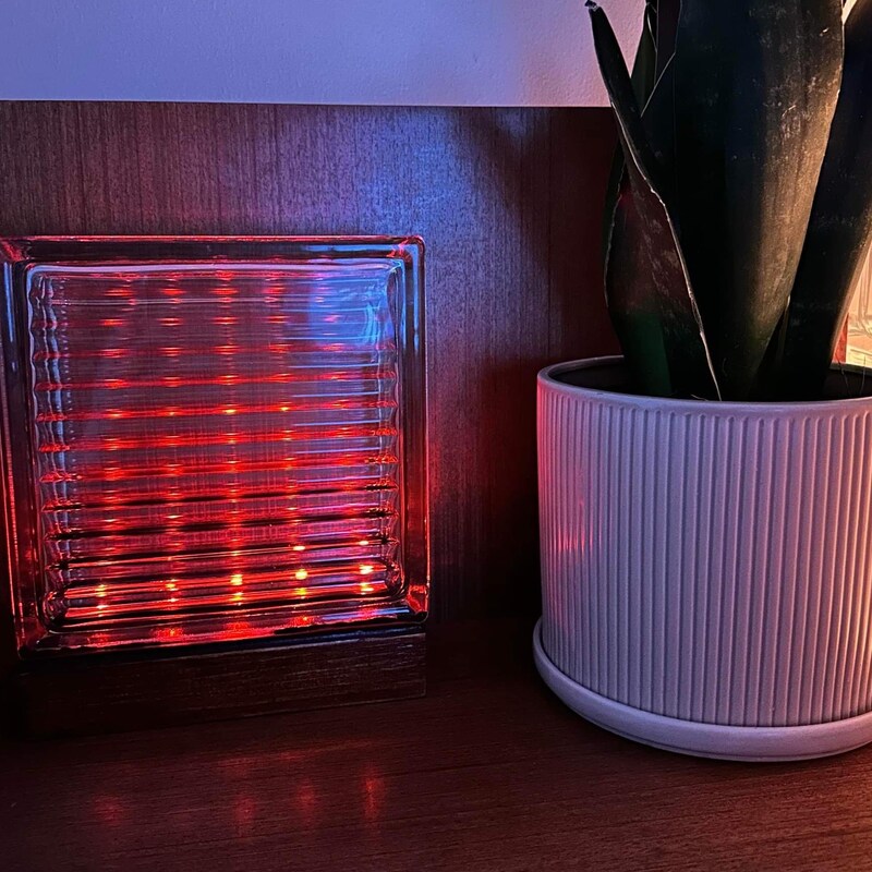 Glass Block Lamp - Etsy