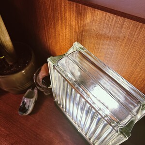 Glass Block LED Lamp, Stylish Ornament Light, Side Table Lamp, Square ...