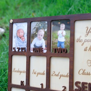 Children School Years Picture Frame Pre-k Through Graduation ...