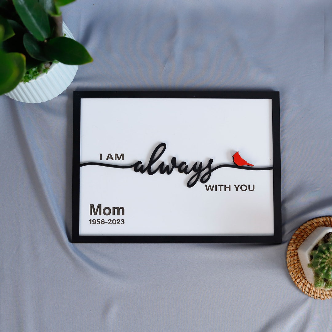 Custom Mom Cardinal Memorial Frame Personalized Mother Loss Gift for ...