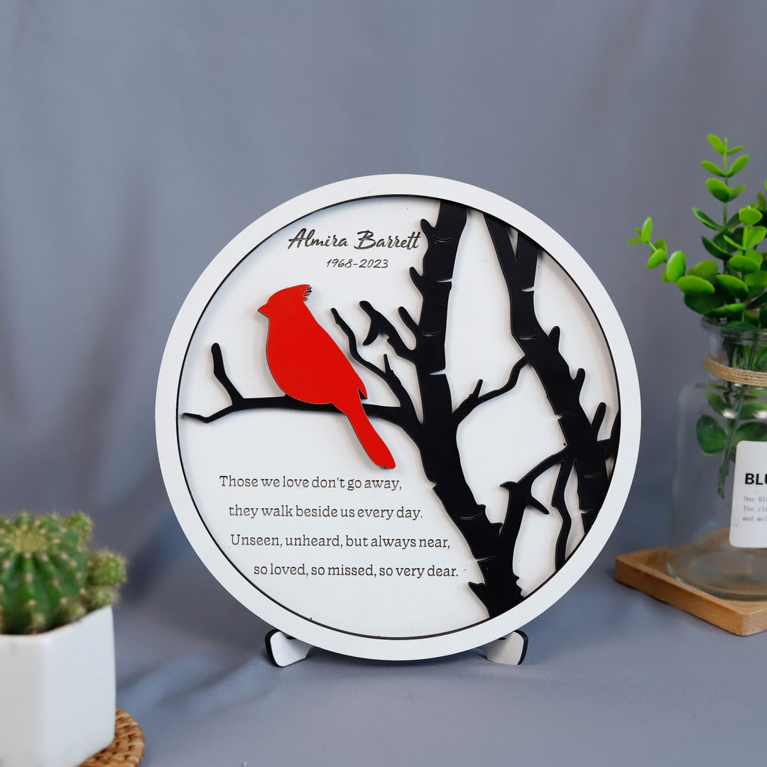Custom Mother Cardinal Memorial Sign Personalized Mom Loss Gift for ...