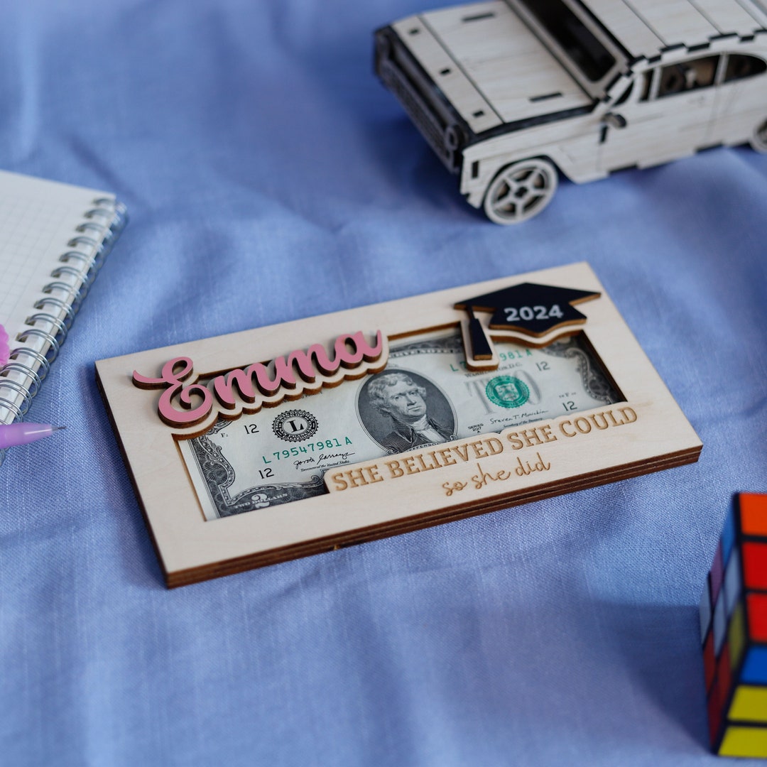 Personalized Graduation Money Holder High School Gift for Graduate ...