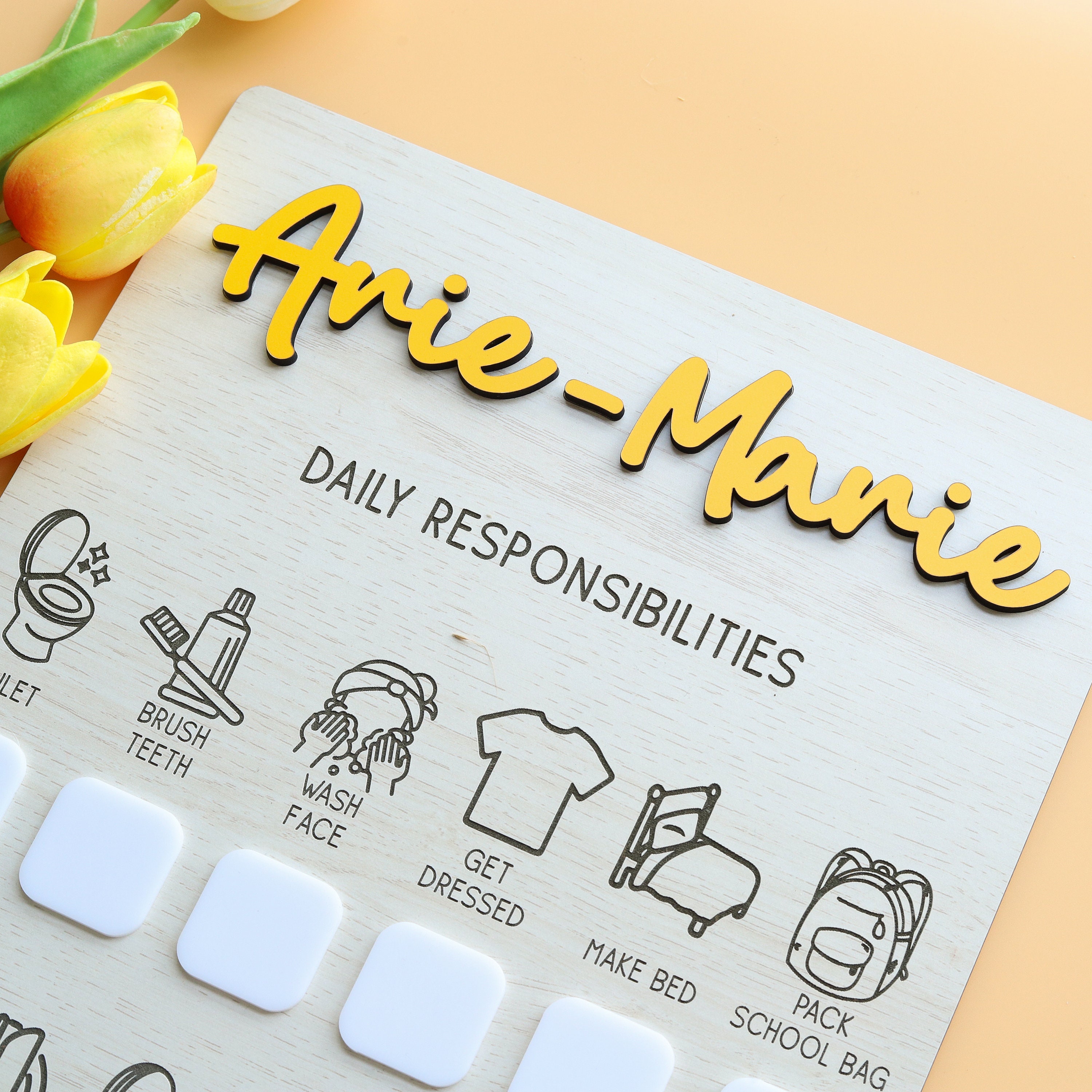 Chore Chart Personalized Chore Chart for Kids Daily - Etsy