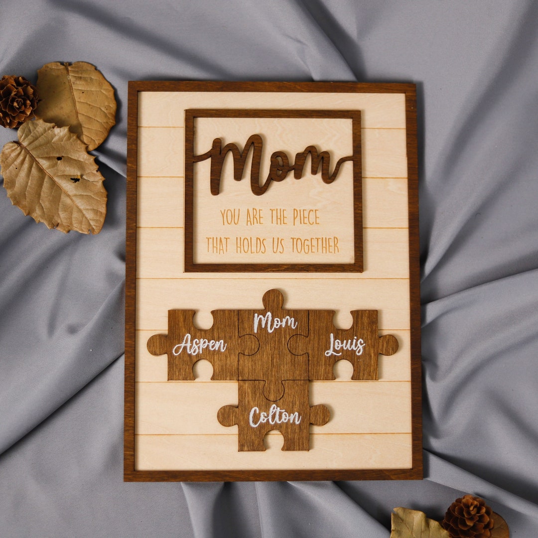 Personalized Puzzles for Mothers Day, Custom Mothers Day Puzzle Sign ...
