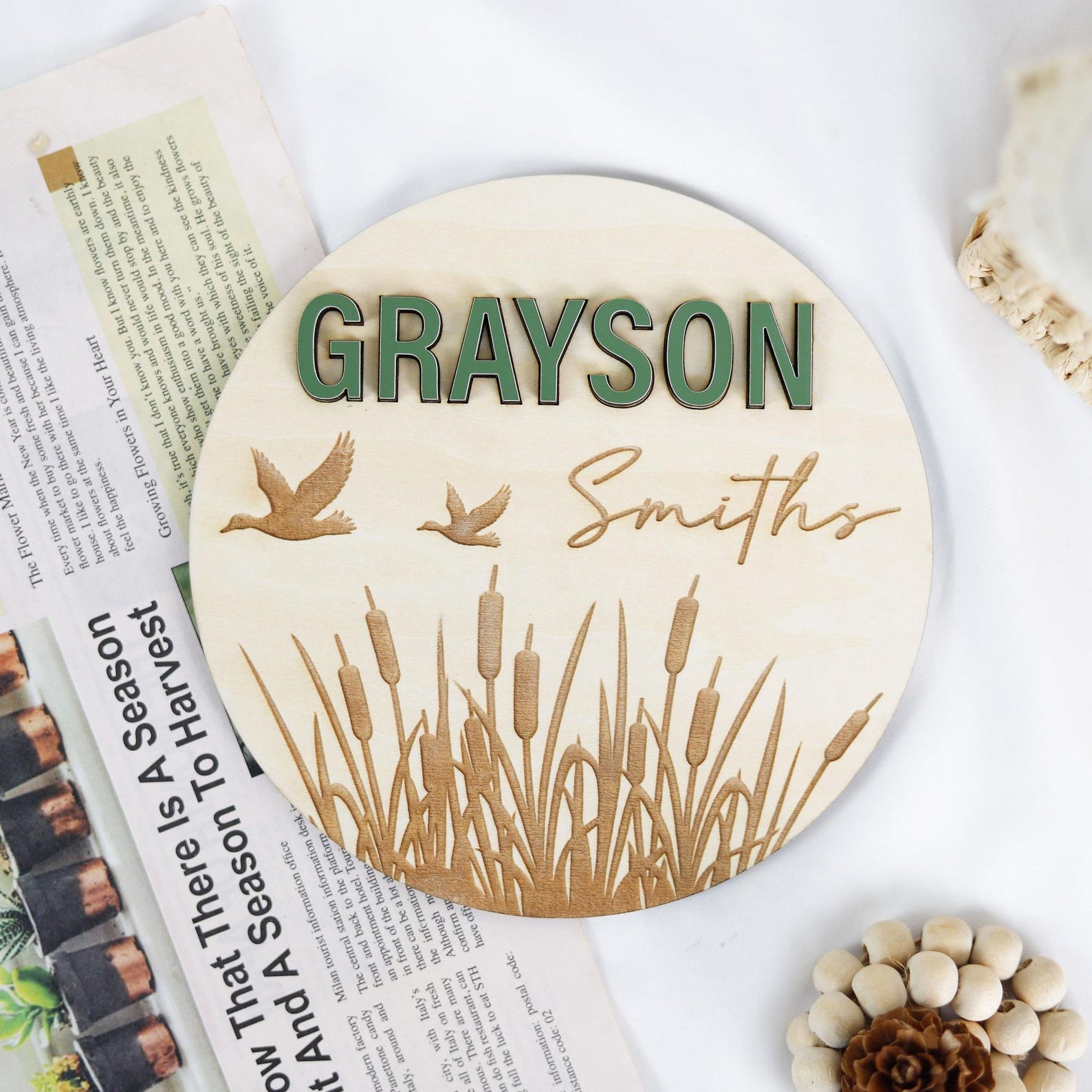 Personalized Duck Call Baby Name Sign, Duck Hunting Baby Sign, Baby ...