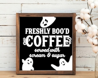 Ghost Coffee Sign - Etsy