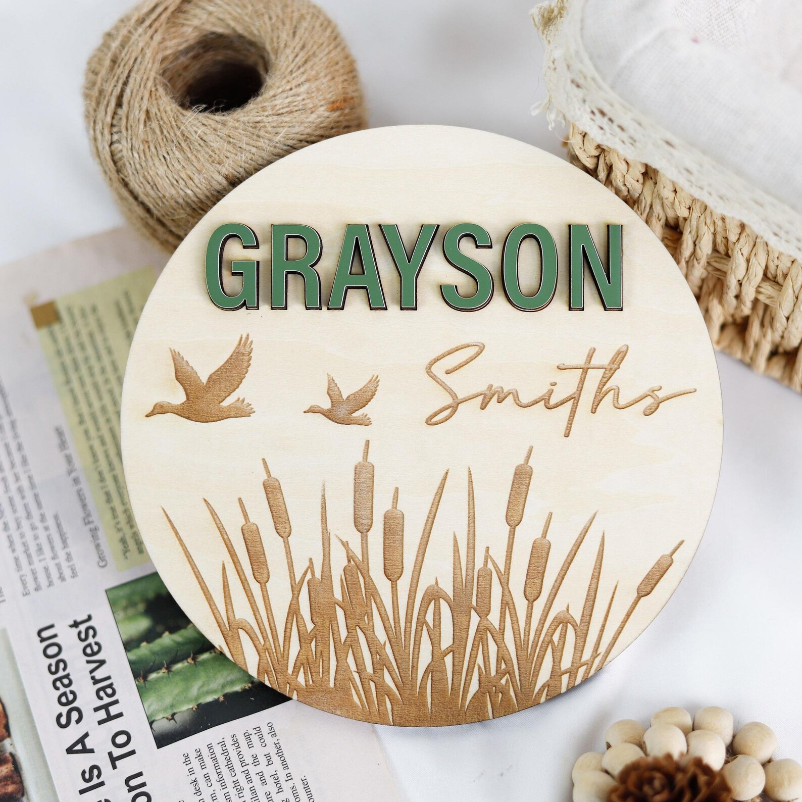 Personalized Duck Call Baby Name Sign, Duck Hunting Baby Sign, Baby ...
