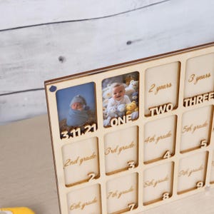Birth Through Graduation School Years Photo Frame Personalized ...