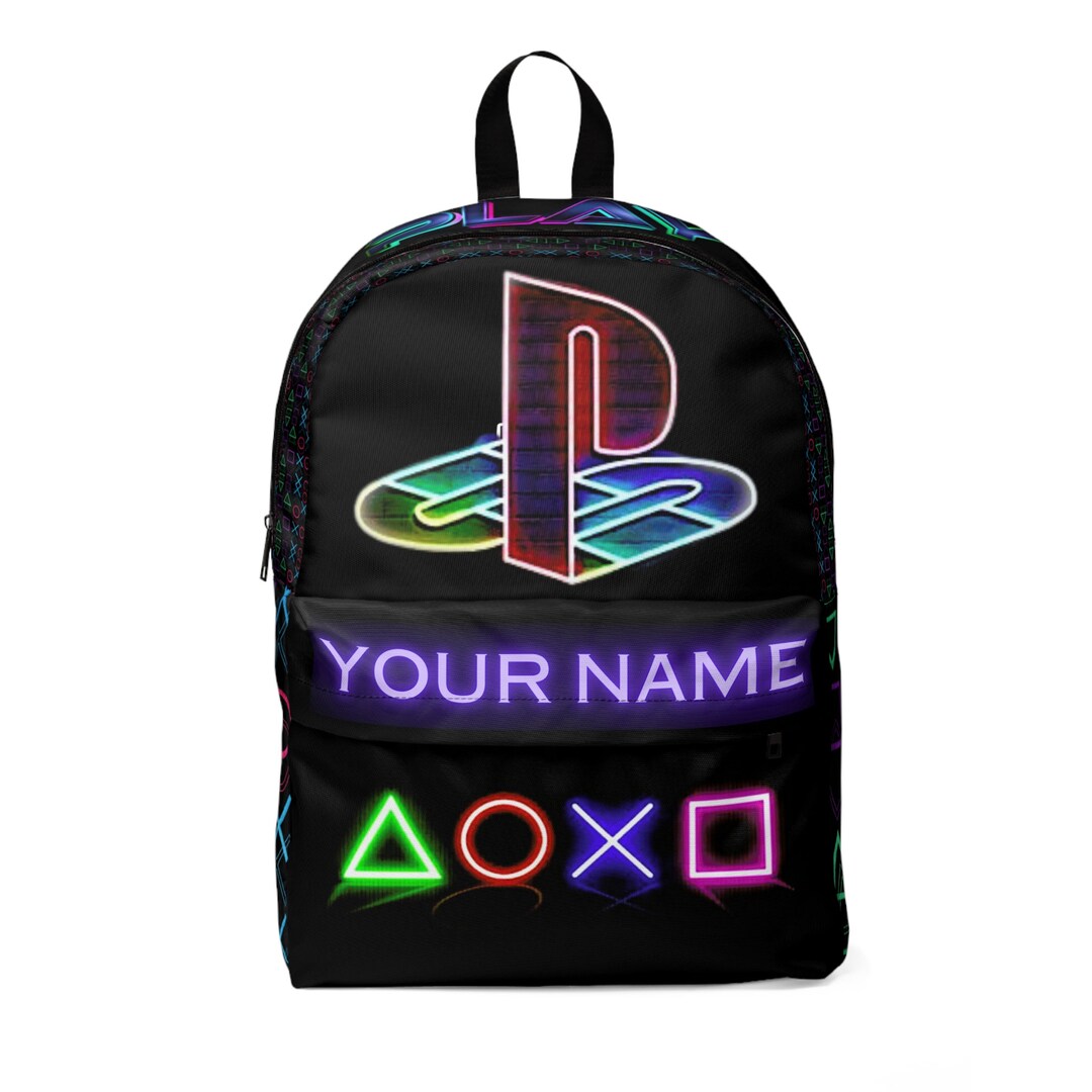 Personalized Playstation Kids Gaming Backpack Add Your - Etsy