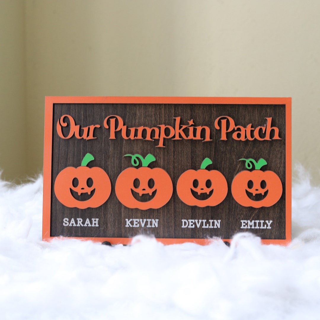 Personalized Our Pumpkin Patch Wood Sign Family Pumpkin - Etsy