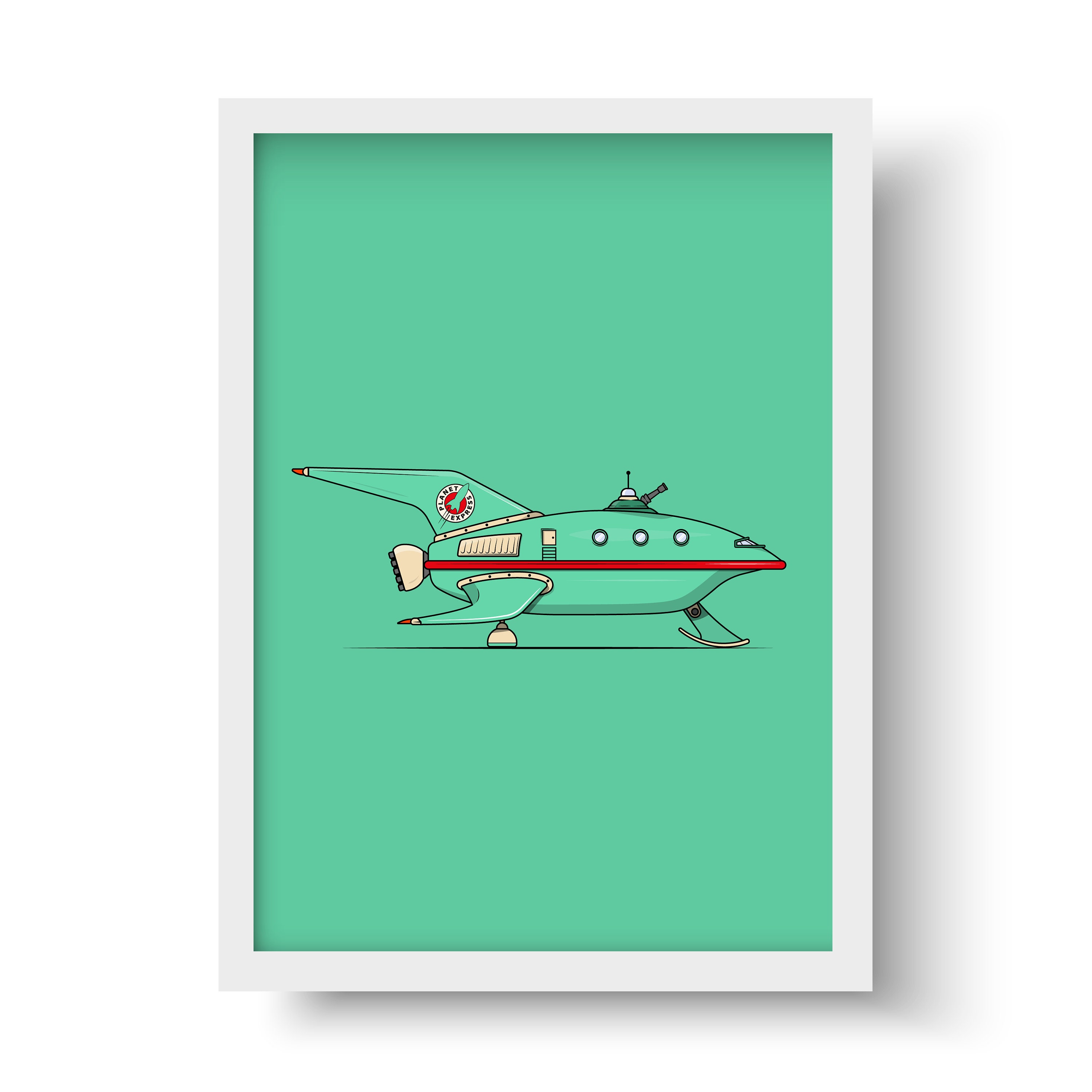 Futurama Planet Express Ship Print - Etsy