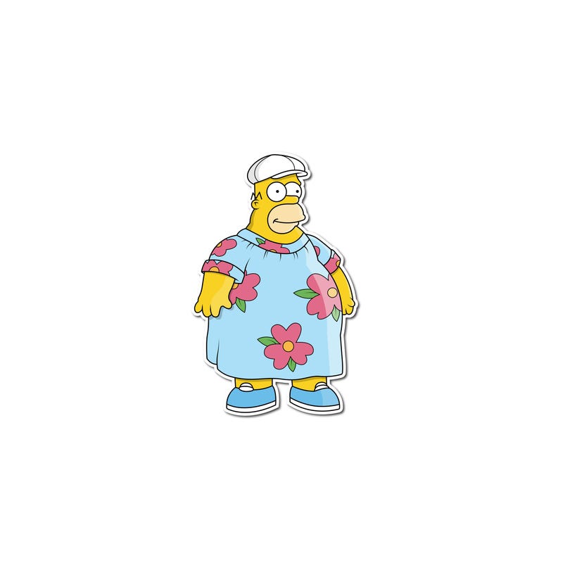 Homer simpson dress - Etsy México