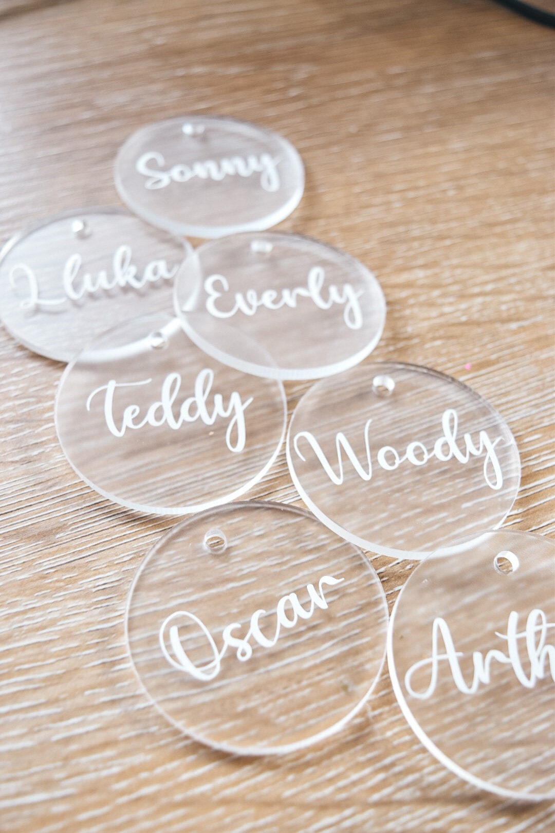 Acrylic Gift Tags Round - Etsy