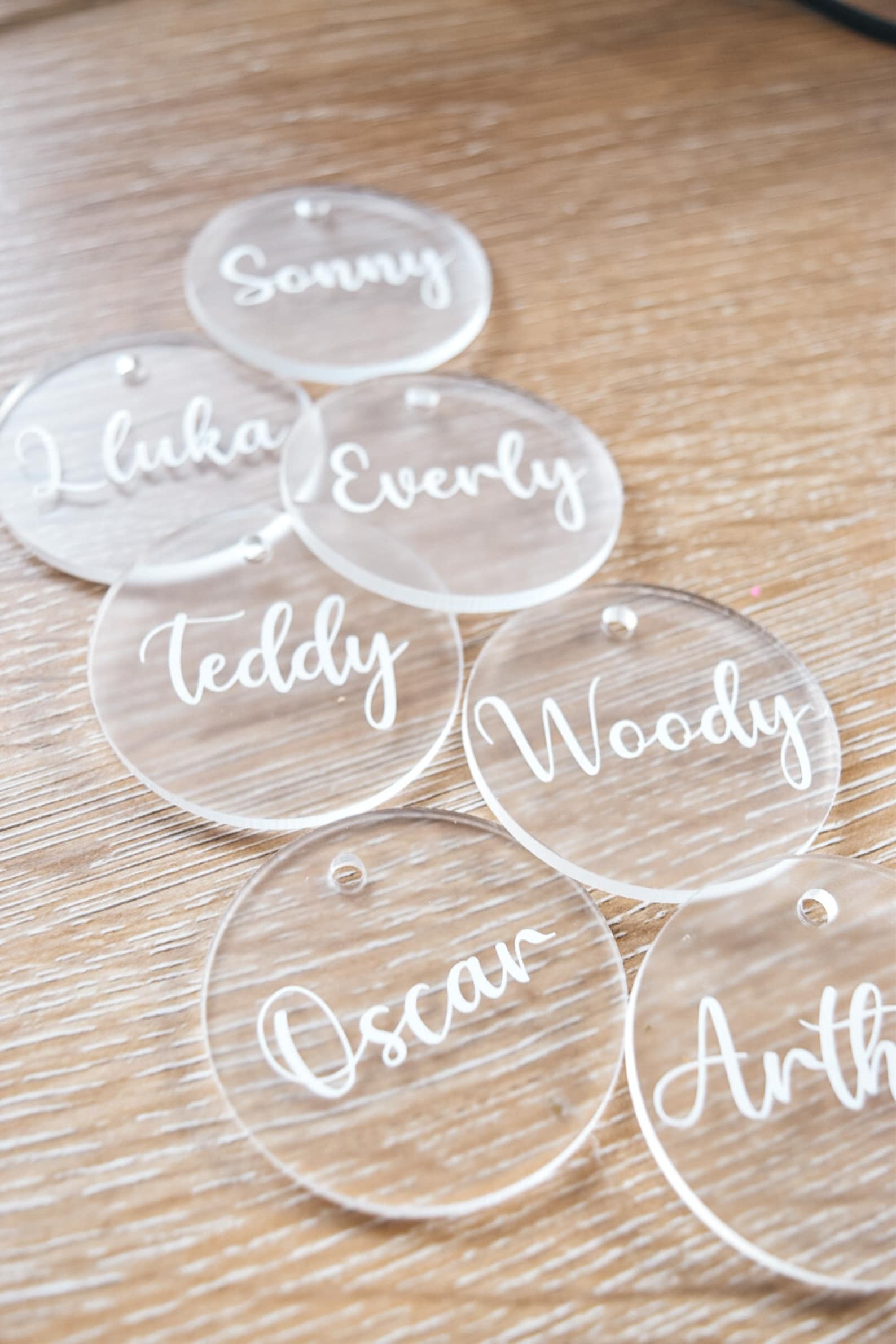 Acrylic Gift Tags Round - Etsy