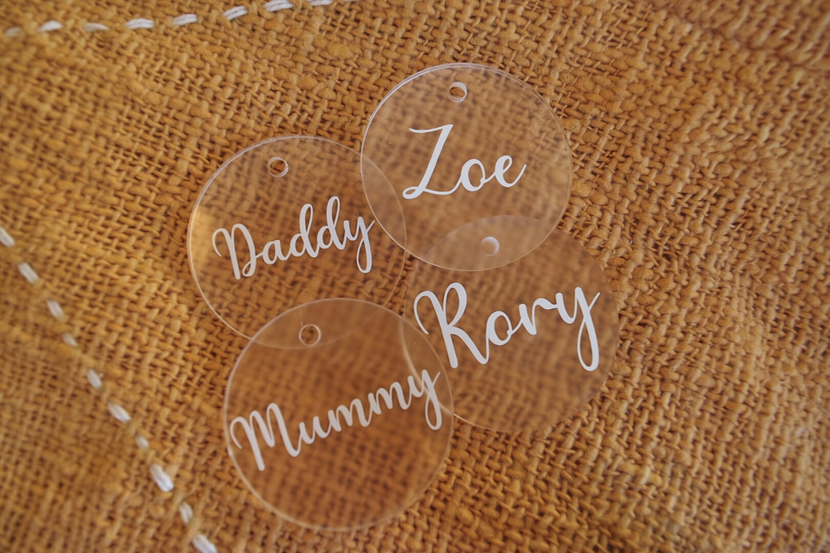 Acrylic Gift Tags Round - Etsy