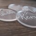Acrylic Gift Tags Round - Etsy