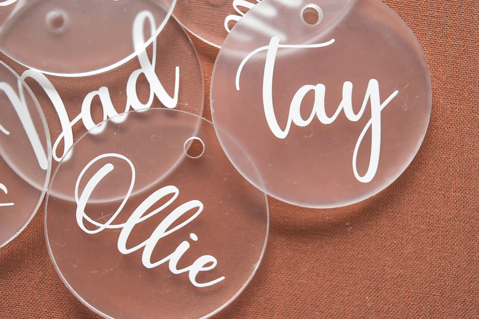 Acrylic Gift Tags Round - Etsy