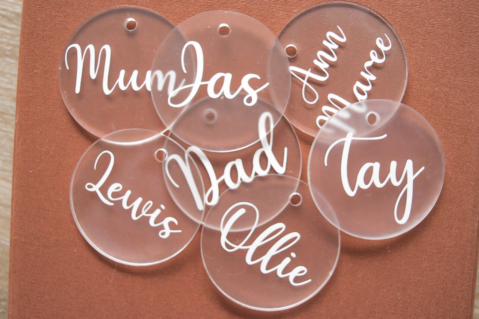 Acrylic Gift Tags Round - Etsy