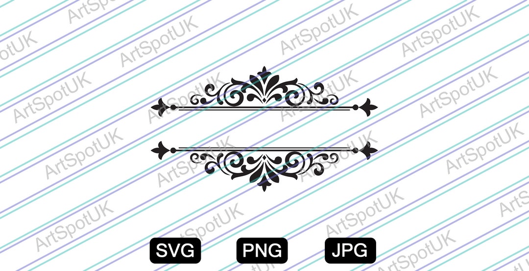 Vintage Borders Border Vinyl Vector File SVG FORMAT for Cricut ...