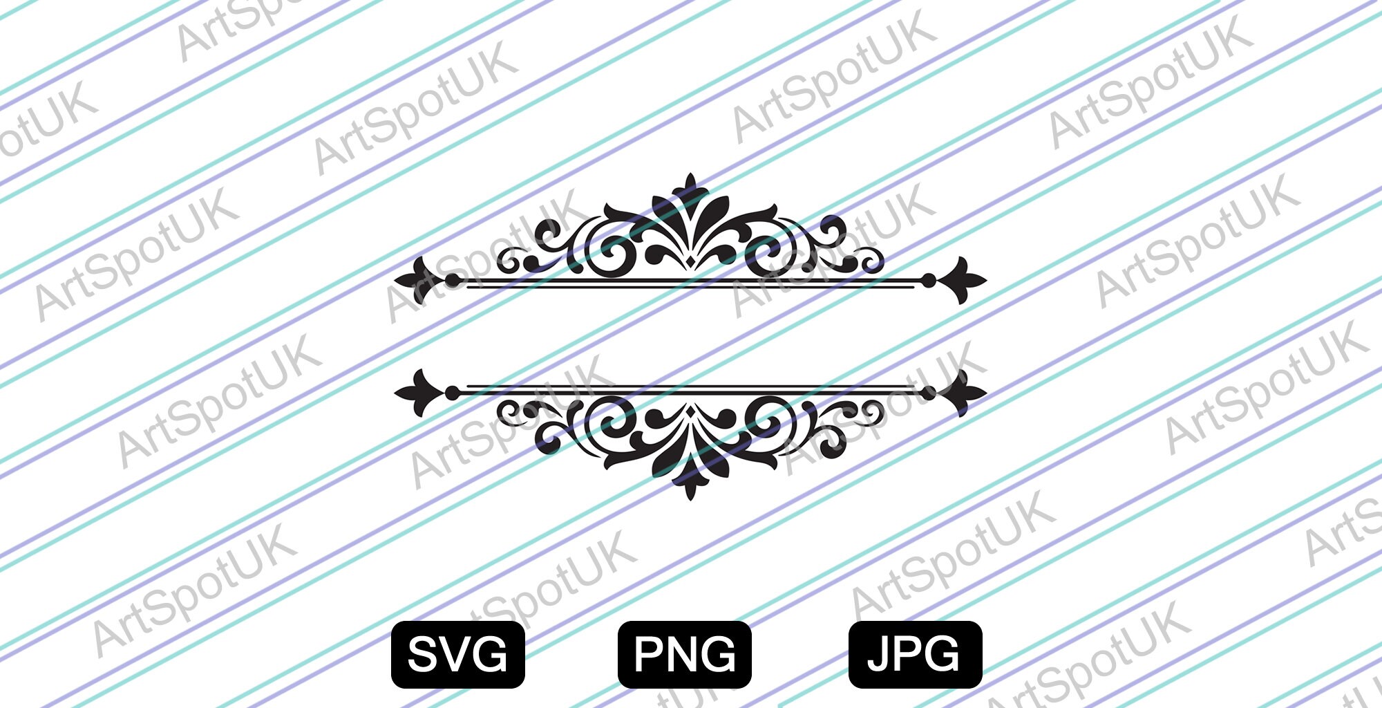 Vintage Borders Border Vinyl Vector File SVG FORMAT for Cricut ...