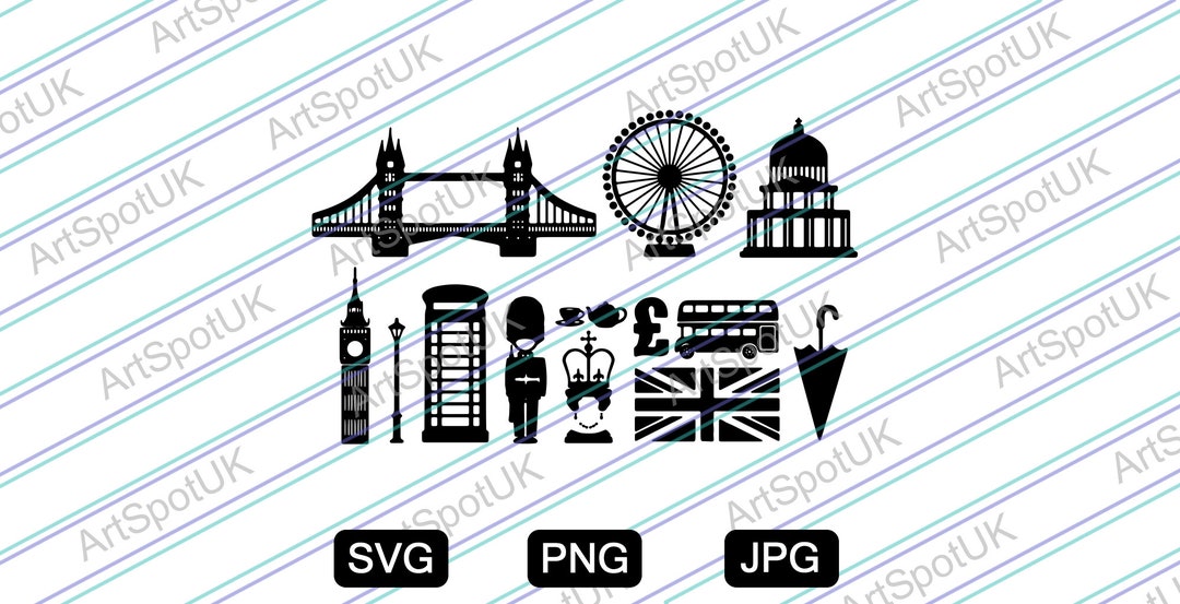 The Great Britain Bundle Vinyl Vector File SVG FORMAT for Cricut ...