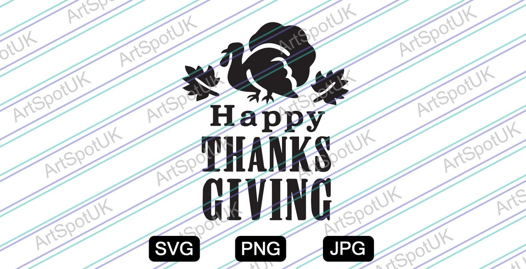 Thanksgiving Turkey Vinyl Vector File SVG FORMAT for Cricut, Silhouette ...