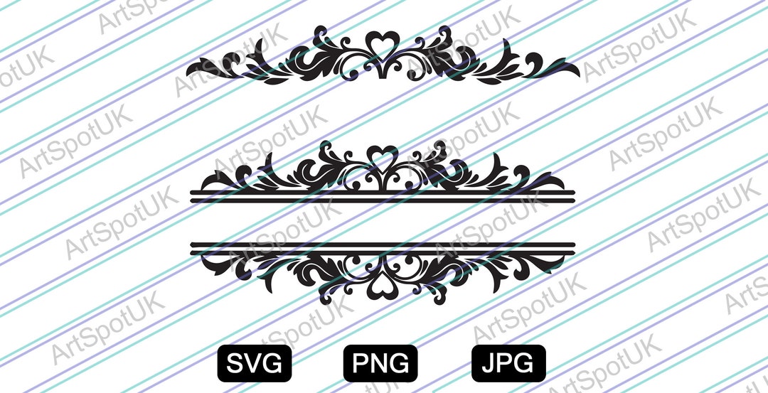 Vintage Borders Border Vinyl Vector File SVG FORMAT for Cricut ...