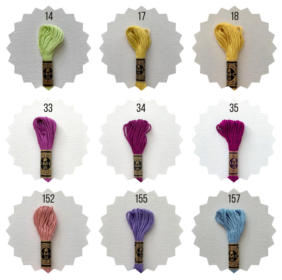 DMC Six Strand Embroidery Floss Single Skeins Range of Colours DMC ...