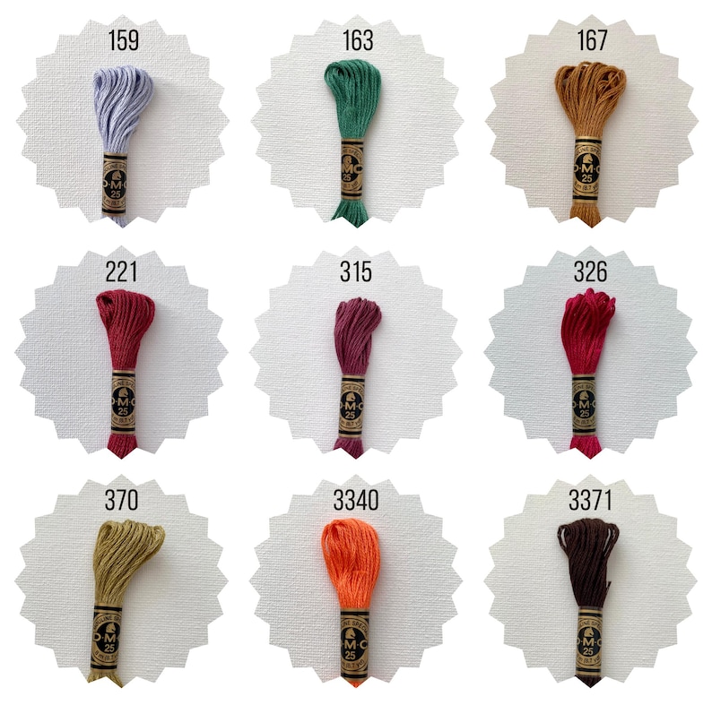 DMC Six Strand Embroidery Floss Single Skeins Range of Colours DMC ...