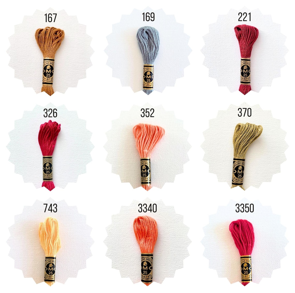DMC Six Strand Embroidery Floss Single Skeins Range of Colours DMC ...