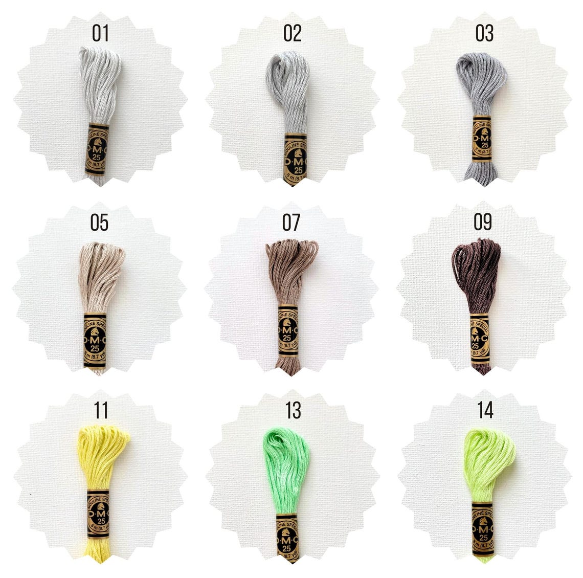 DMC Six Strand Embroidery Floss Single Skeins Range of Colours DMC ...