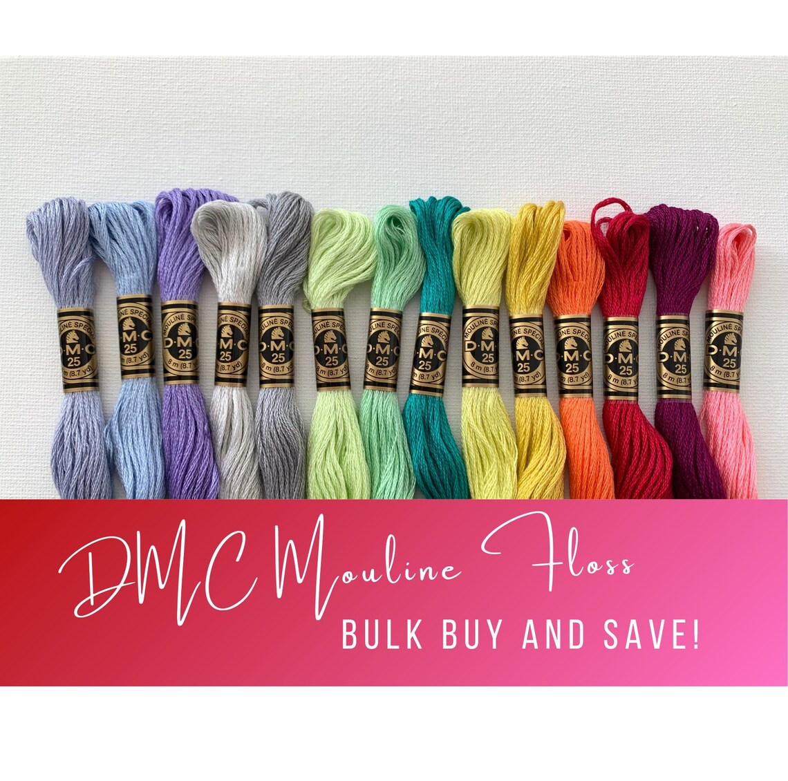 DMC Six Strand Embroidery Floss Single Skeins Range of Colours DMC ...