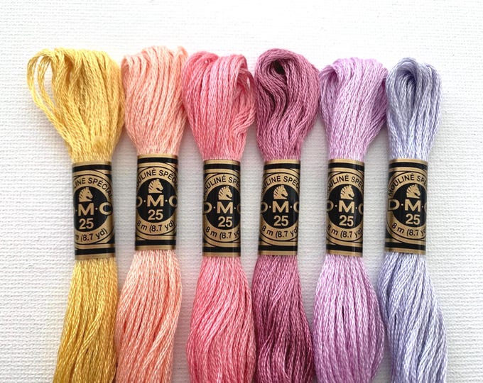 8x Purple DMC Flosses, Dmc Threads, DMC Kit, Dmc Set of Colors, Dmc ...