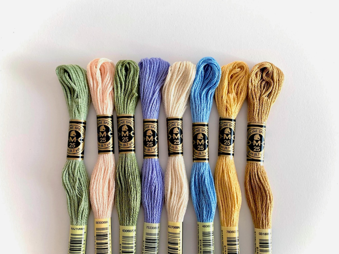 Wildflower Meadow DMC Thread Bundle Pretty Lavender, Sage, Wheat Floss ...