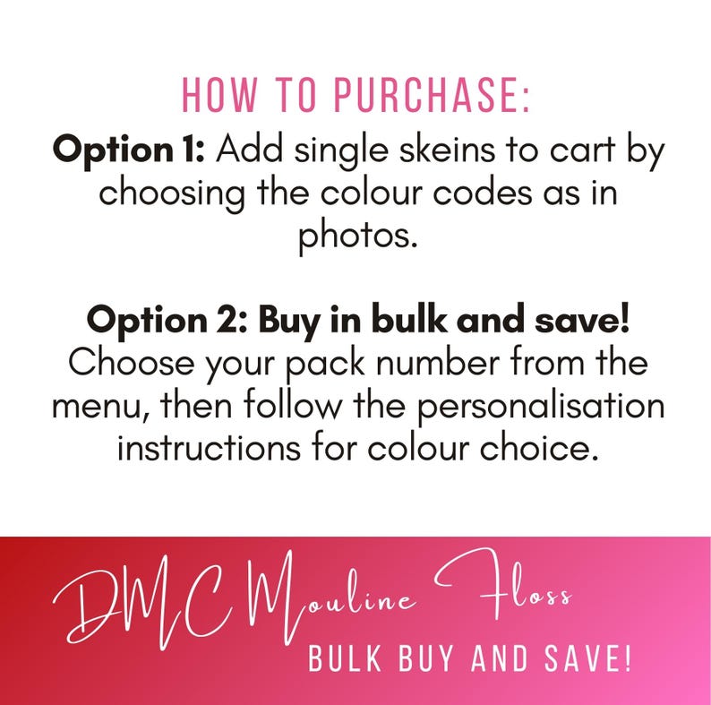 DMC Six Strand Embroidery Floss Single Skeins Range of Colours DMC ...