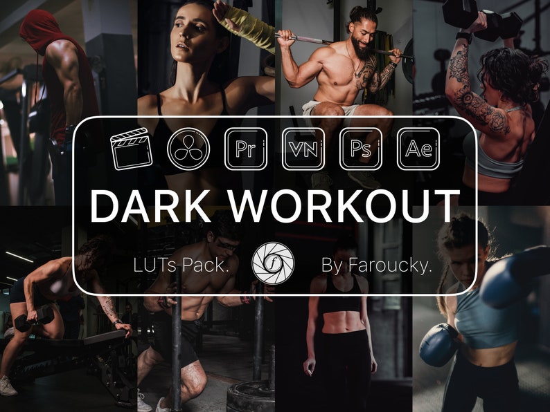 Dark Workout Luts: Modern Video Editing Presets (premiere Pro, Final ...