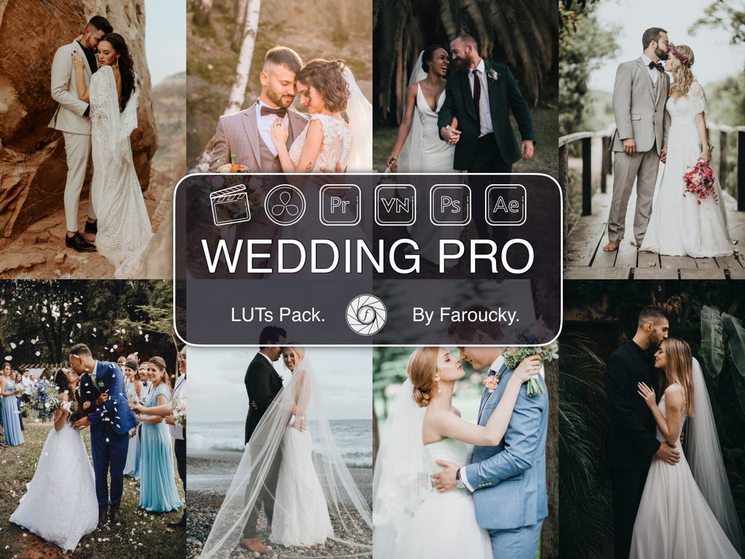 10 PRO WEDDING Luts Pack, Adobe Premiere Pro Luts Pack, Video Editing ...