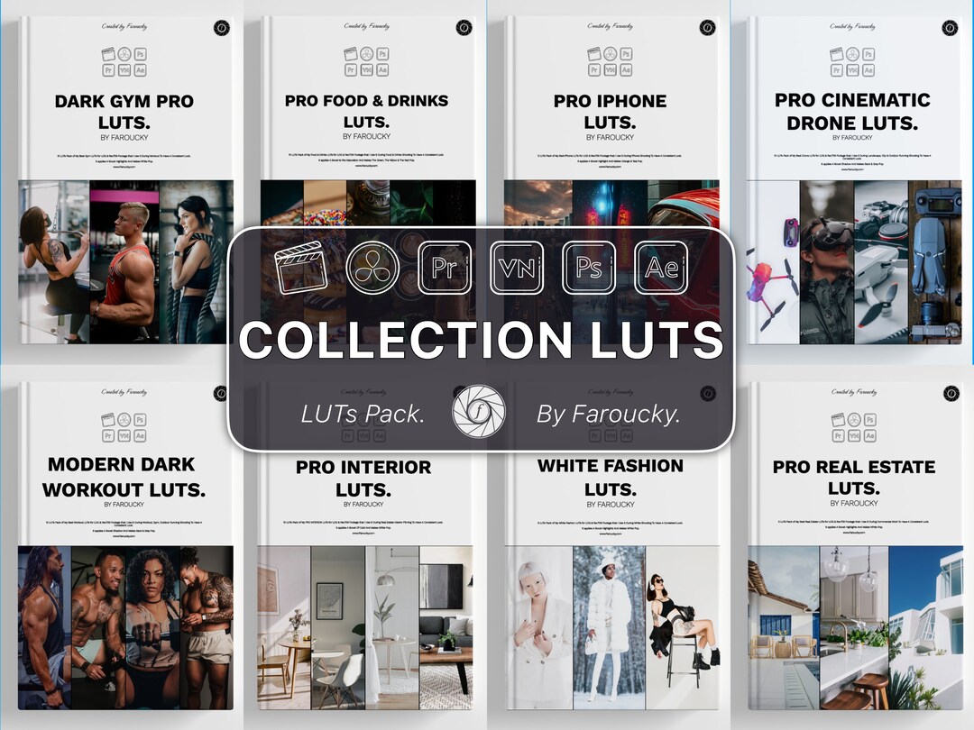 Ultimate 100+ Pro Luts for Cinematic Color Grading - Compatible With Premiere Pro, Final Cut Pro ...