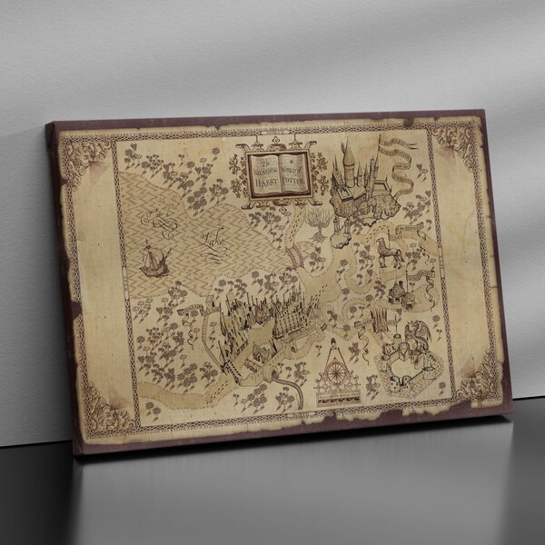 Wizarding World Map Frame - Etsy