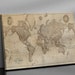 Canvas Beautiful World Map Vintage Atlas 1898 Mercator - Etsy