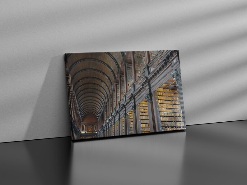 Ireland Library Wall Decorlibrary Photo Printlibrary 3D - Etsy