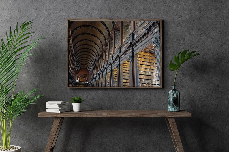 Ireland Library Wall Decorlibrary Photo Printlibrary 3D - Etsy