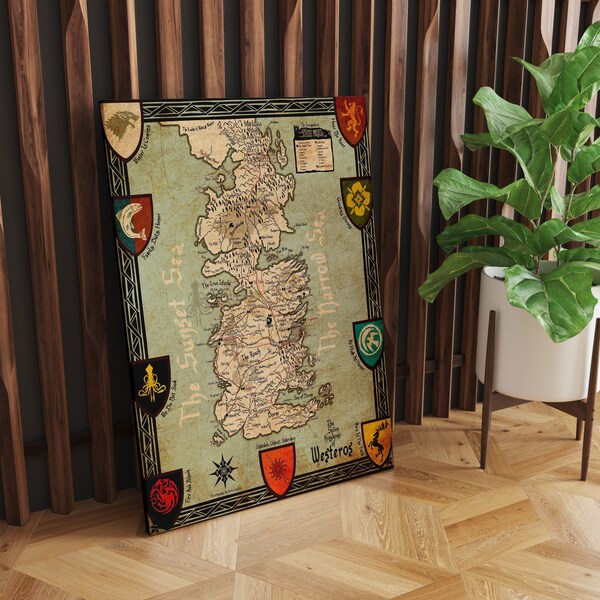 Westeros Map Printable - Etsy