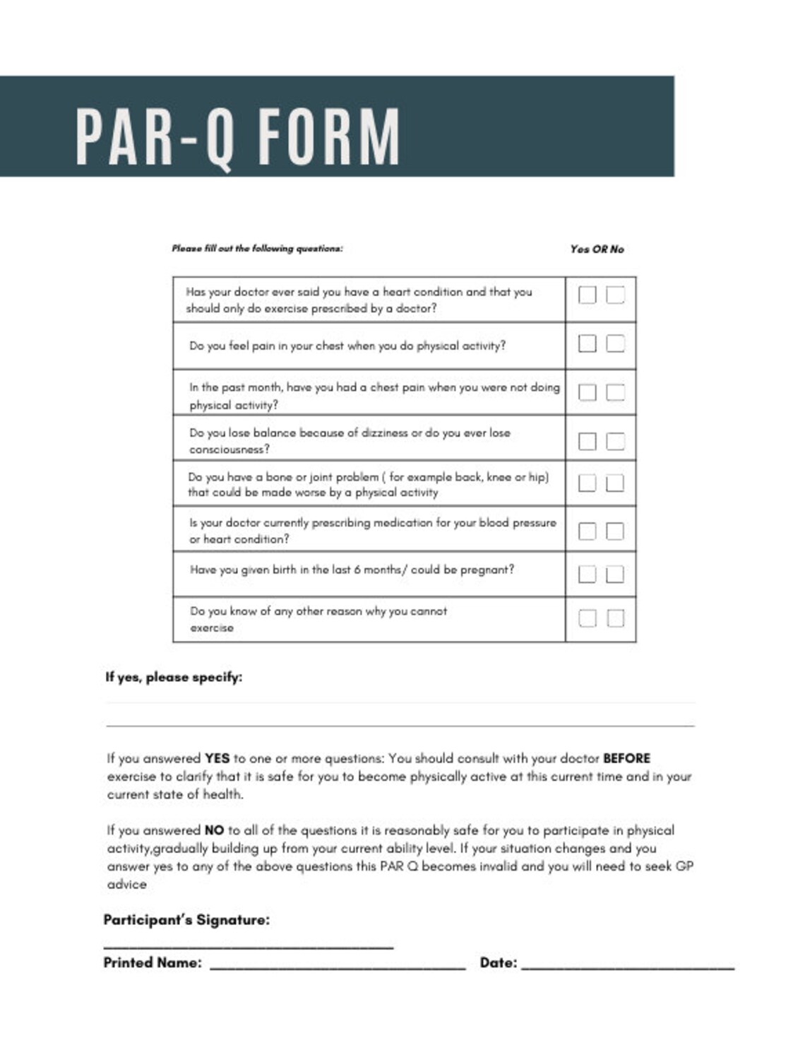 Personal Training Welcome Pack Client Consultation Pack Welcome Kit ...
