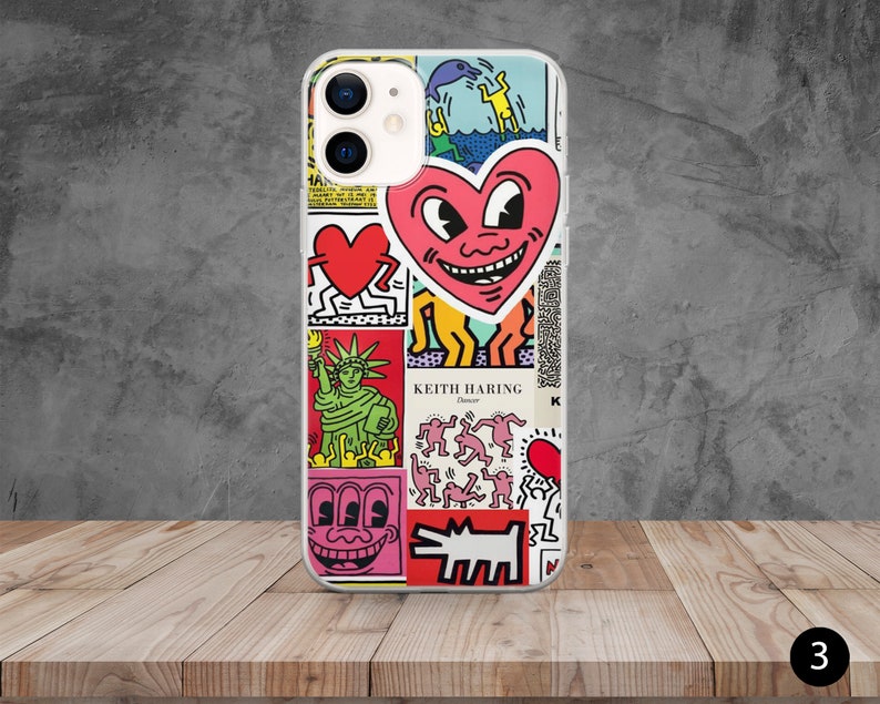Keith Haring Phone Case Haring Art Phone Cover For Iphone 14 Etsy
