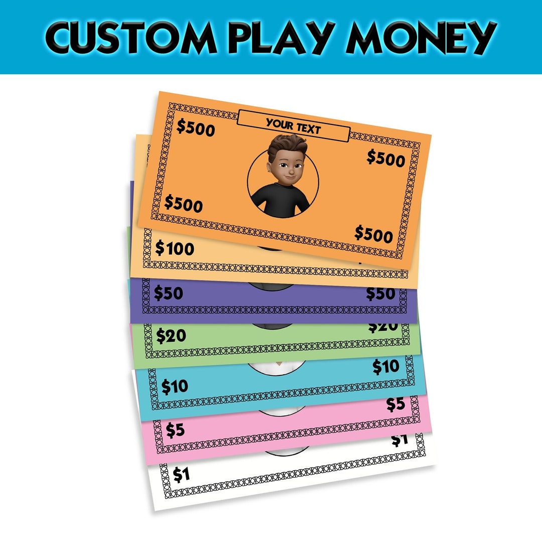 Personalized Photo Play Money: Custom Monopoly Game Bills - Etsy