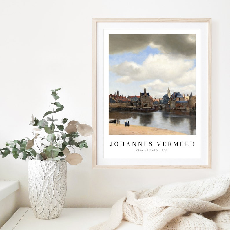 Vermeer's view of Delft Printable Poster in PDF and JPEG - Etsy