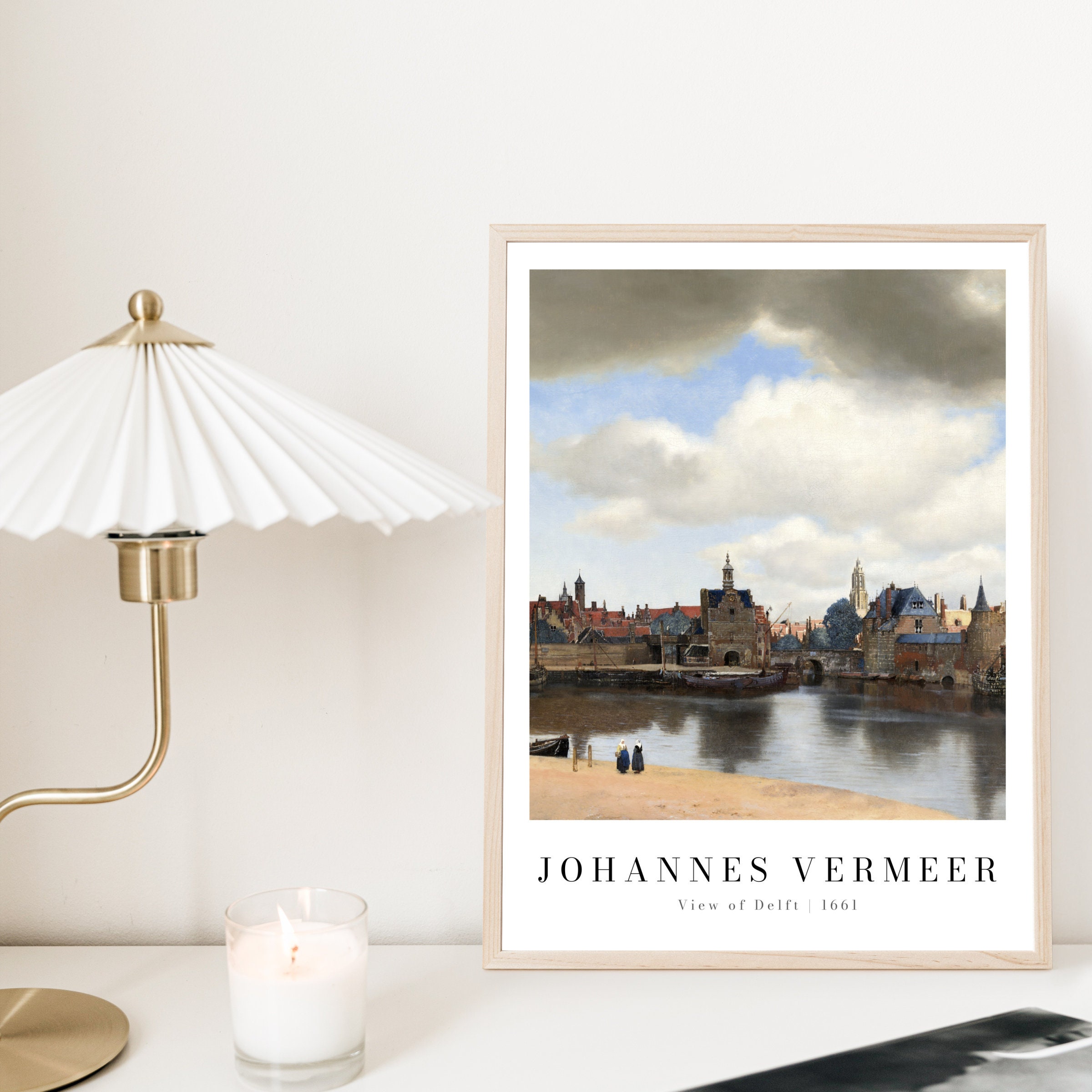 Vermeer's view of Delft Printable Poster in PDF and JPEG - Etsy