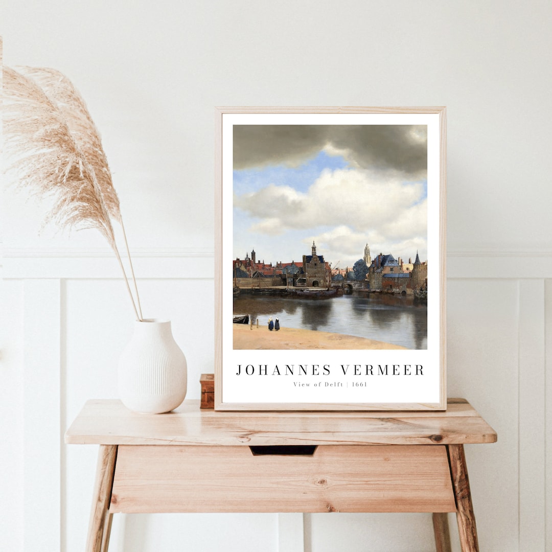 Vermeer's view of Delft Printable Poster in PDF and JPEG - Etsy